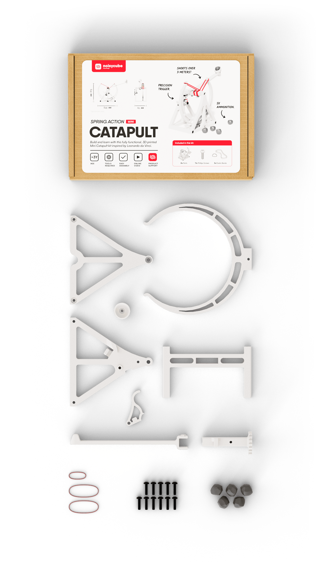 Spring Action Mini Catapult - Noisycube
