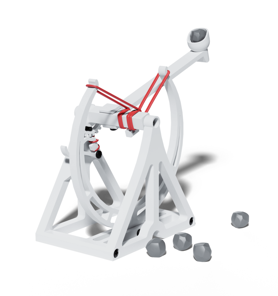 Spring Action Mini Catapult - Noisycube