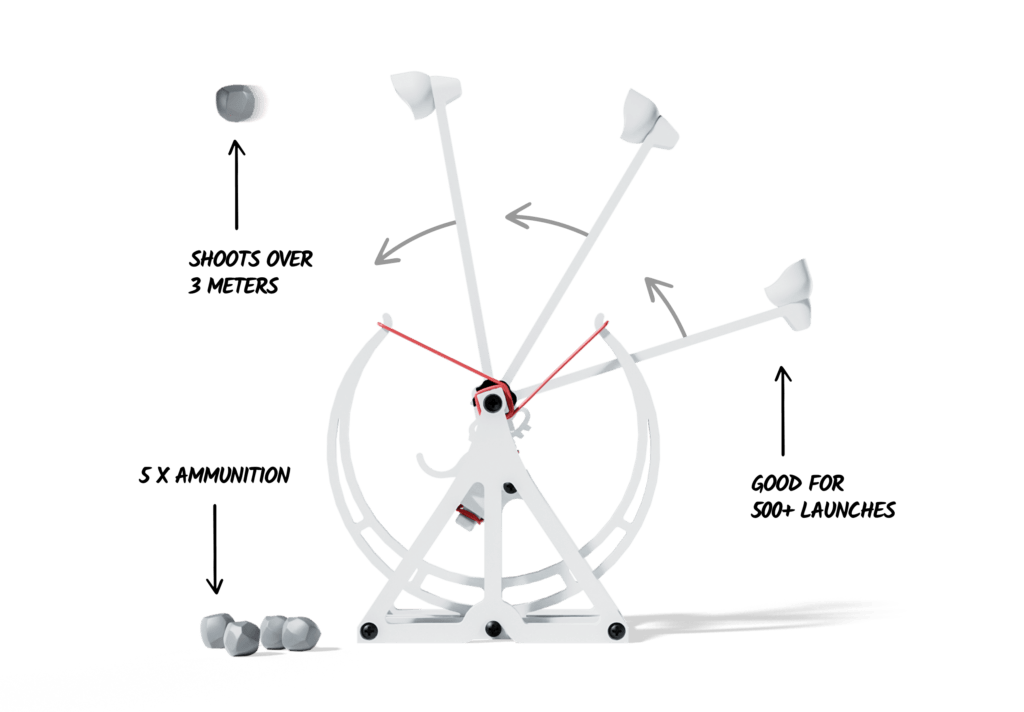 Spring Action Mini Catapult - Noisycube